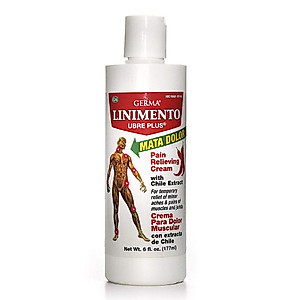 Germa Liniment Udder Plus. Natural Topical Analgesic Ointment. Relief for Pain and Aches in Joints and Back. With Chile Extract. 6 oz