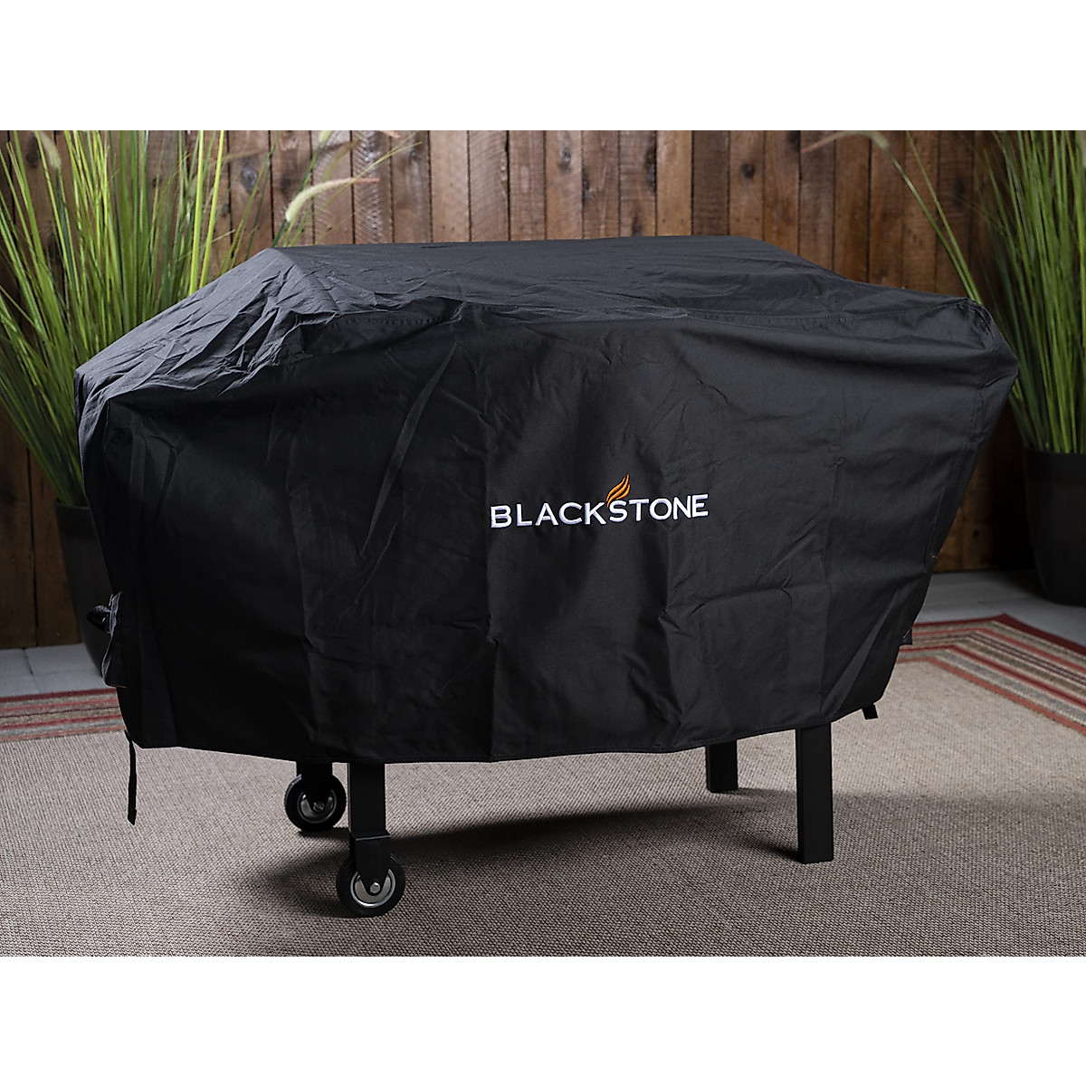 Blackstone 5091 –Water, Weather Resistant Heavy Duty 600D Polyester Outdoor BBQ Cover & 22" Tabletop Griddle, 22 Inch, Black & North Atlantic Imports Inc Seasoning, 6.5 Ounce, None