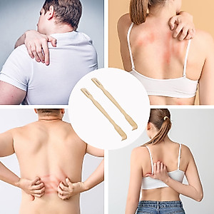 Slick- Bamboo Back Scratcher, 16.5”, 2 pcs, Back Scratcher for Men and Women, Wooden Back Scratcher Long Handle, Back Scratcher Bamboo, Wood Back Scratcher