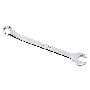 URREA Combination Wrench - 1-11/16" Full Polished 12-Point Dual Wrench with 30° Box End Recover Angle & 15° Open End Recovery Angle - 1254
