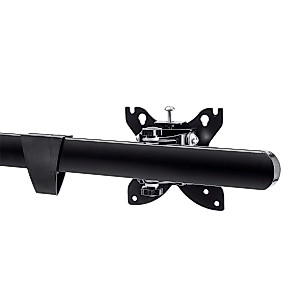 Monoprice Quad Monitor Free Standing Desk Mount - Height Adjustable, for 15-30 Inch Monitors, Black