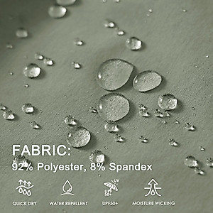 Willit Men's Hiking Cargo Shorts Quick Dry Golf Athletic Shorts 7" Lightweight Summer Shorts with Pockets Sage Green L