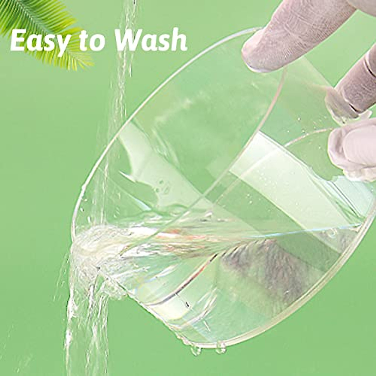 Tfwadmx Hamster Sand Bath Box, Container Transparent Beds, Hamster Bathroom & Digging Room ransparent Acrylic Small Animals Shower Bathtub with Wooden Cover for Mice Gerbil Squirrel (Large)