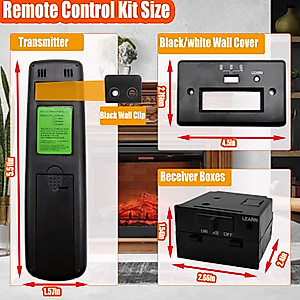 Upgrade Gas Fireplace Remote Switch System Kit for Standard Millivolt Valve Appliances,Compatible with Skytech,Majestic,Ambient,Empire,Monessen,Vermont Fireplaces,and Other Fireplaces,5 Year Warranty