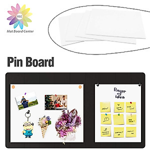 MBC MAT BOARD CENTER, Pack of 10 1/8" White Foam Core Boards (12x16, White)