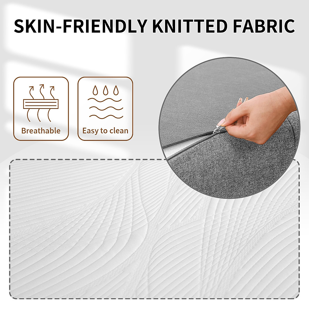 Vumece 12 Inch Full Mattress Gel Memory Foam Mattress Full Size Mattress for Cool Sleep & Pressure Relief & Motion Isolating, Full Mattress in a Box, CertiPUR-US Certified, Medium Firm