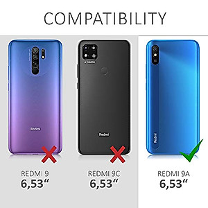 kwmobile Case Compatible with Xiaomi Redmi 9A / 9AT Case - Soft Slim Protective TPU Silicone Cover - Black Matte