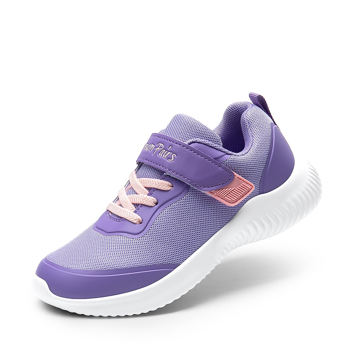 DREAM PAIRS Unisex-Child Running Shoes,Sneaker, Purple/Pink, 2 Little Kid