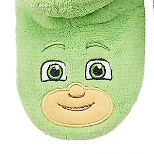 PJ Masks Boys Socktop Slippers - PJMASKS Catboy, Owlette, Gekko Toddler Slippers (Green, 7-8 Toddler)