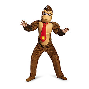 Disguise Child Deluxe Donkey Kong Costume - M,Brown