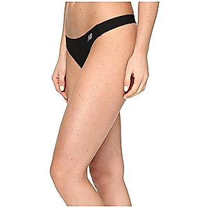 New Balance Women's Laser Thong Panties (3 Pack), Black, Medium