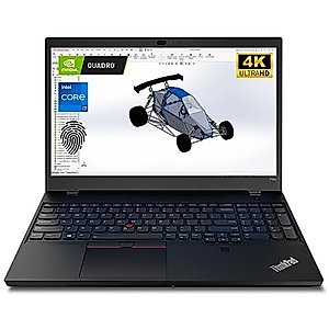 Lenovo ThinkPad Business Mobile Workstation, 15.6" UHD Display, Intel Core i7-11800H, NVIDIA Quadro T600, 40GB RAM, 1TB PCIe SSD, Backlit KB, FP Reader, SD Card Reader, Wi-Fi 6, Windows 11 Pro