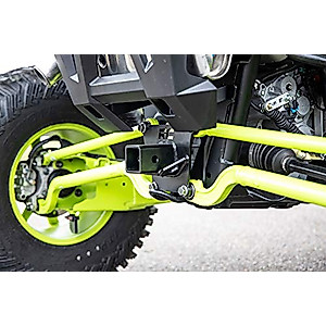 Rough Country 2" UTV Receiver Hitch Plate for 19-22 Polaris RZR Turbo S - 93062,Black