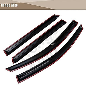 Window Visors Rain Guards Compatible with 2008-2017 Dodge Journey Tape-On 4PCS