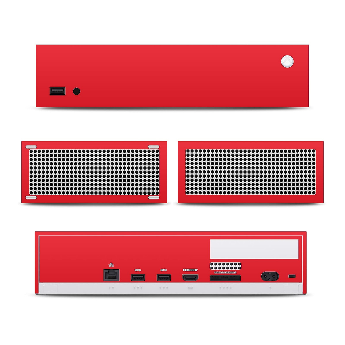 Head Case Designs Officially Licensed AC Milan Typography Art Matte Vinyl Sticker Gaming Skin Decal Cover Compatible with Xbox Series S Console