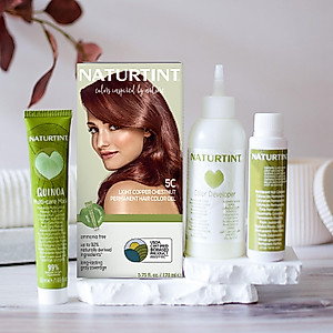 Naturtint 5C Light Copper Chestnut Permanent Hair Color (Pack of 1), Ammonia Free, Vegan, Cruelty Free, up to 100% Gray Coverage, Long Lasting Results (Packaging may vary)