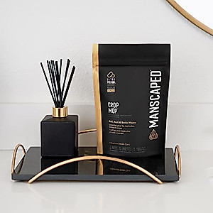 MANSCAPED™ Crop Mop™ World's First On-The-Go Individually Wrapped Ball Wipes, Anti-Chafing Male Hygiene Body Wipes, Cleaning Wipe Designed for the Male Groin Area with Refreshing Aloe Vera, 15 Pack