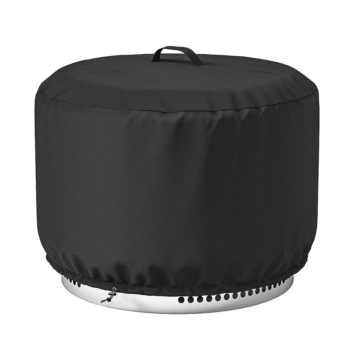Fire Pit Cover for Solo Stove Yukon, Also Fits for 27"-29" Fire Pit, Waterproof & Windproof with Reinforced Handle, 29 Dia x 18 H, Black