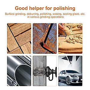 AT-1500H48 Mini Air Sander, 1/2/3 Inch Random Orbital Air Sander, Mini Pneumatic Sander for Auto Body Work, High Speed Air Powered Sanders & Polisher(US Air Nozzle)