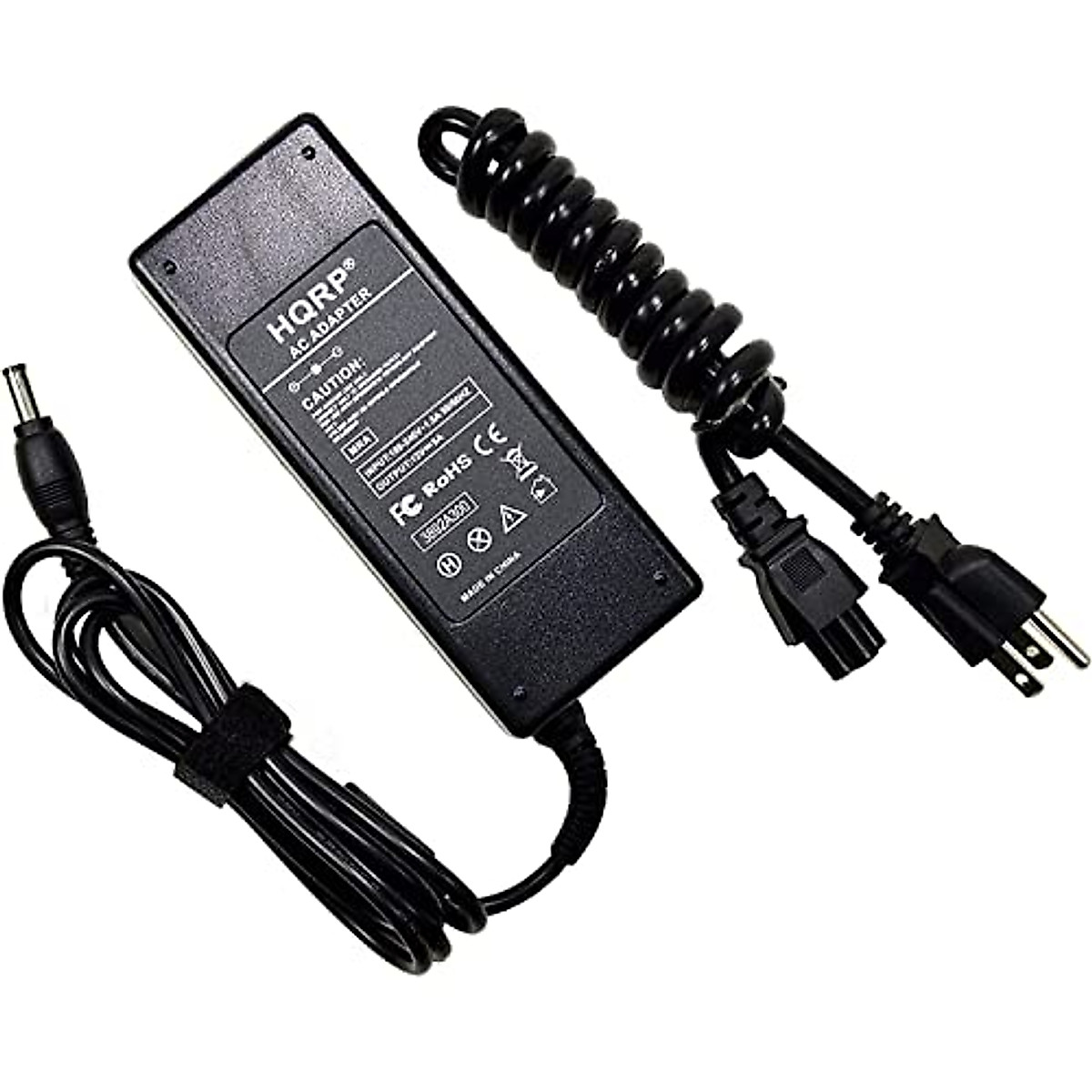 HQRP 12V AC Adapter Compatible with Sceptre Monitor E C Series 20" 22" 24" 27" 32" 1800R 1920R C248W C325W C328W E225W E248 E205W E248W E275W Screen LED-Lit & Supersonic Monitor Power Supply Cord