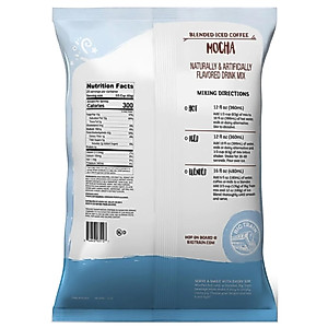 Big Train Reduced Sugar Mocha Blended Ice Coffee Beverage Mix, 3.5 Pound (Pack of 1)