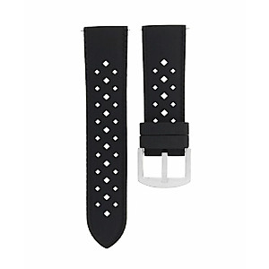 Ewatchparts 24MM SILICONE RUBBER WATCH BAND FOR IWC PILOT PORTUGUESE TOP GUN WATCH