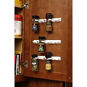 Bellemain Spice Gripper Clip Strips for Plastic Jars - Set of 3, Holds 12 Jars