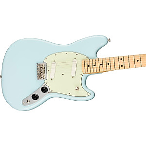 Fender Player Mustang Electric Guitar, with 2-Year Warranty, Sonic Blue, Maple Fingerboard