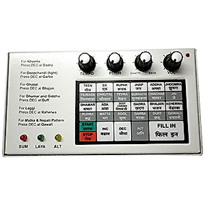 TAAL-SANGAT FULL METAL BODY INDIAN DIGITAL TABLA DRONE DRUMS WITH CLASSIC KNOB CONTROLS. USA POWER ZONE