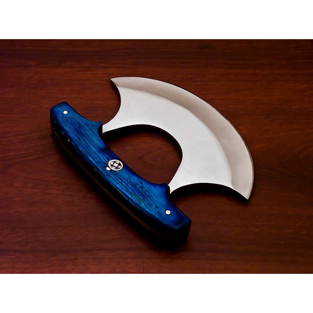 Handmade D2 Steel Chef Kitchen Ulu Knife Heavy Duty D2 Steel Comes With Leather Sheath Full Tang 1085