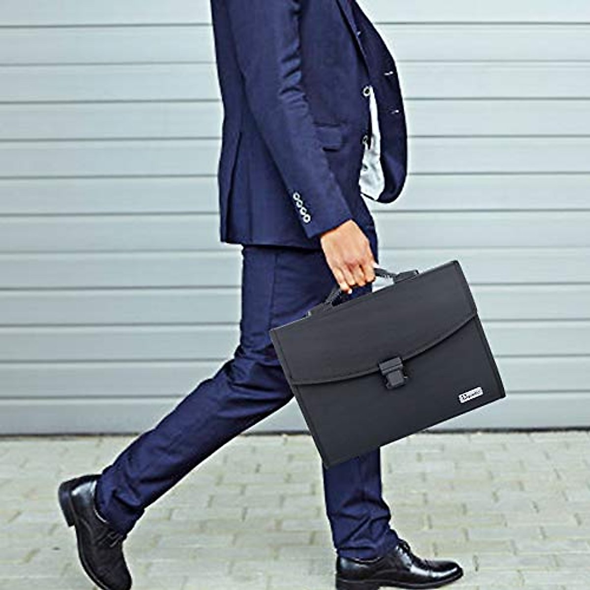 Uquelic 26Pockets Expanding File Folder - Upgraded Durable Buckle, Base with Ergonomic Portable Handle/Large A4 Letter Size Expandable File Organizer/Accordion Filing Document