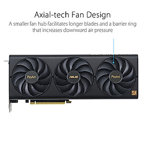 ASUS ProArt GeForce RTX 4060 Ti OC Edition 16GB GDDR6 Gaming Graphics Card (NVIDIA GeForce RTX4060Ti DLSS 3, PCIe 4.0, 1x HDMI 2.1a, 3X DisplayPort 1.4a, PROART-RTX4060TI-O16G)