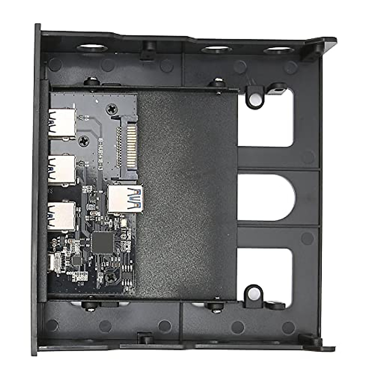 Shanrya USB Front Panel Adapter, 3.5in 5.25in USB1.1 USB2.0 Hot Swap PC Expansion Board Internal USB Hub for Home for School for Office