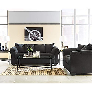 Signature Design by Ashley Darcy Classic Contemporary Sofa, Black