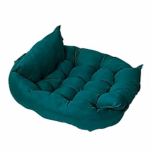 BaRdzo Multifunction Folding Square Cushion Pet Sofa Bed Waterproof Multi-Purpose Soft Dog House Mat Kennel (Color : Gray, Size : M)