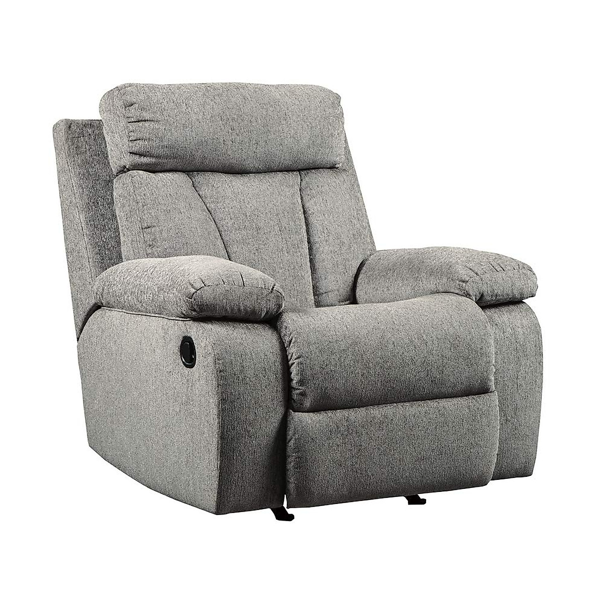Signature Design by Ashley Mitchiner Contemporary Manual Rocker Recliner, Gray
