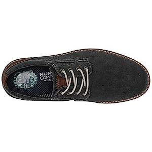 Nunn Bush Men's Barklay Canvas Plain Toe Oxford Lace Up, Gunmetal,11 W US