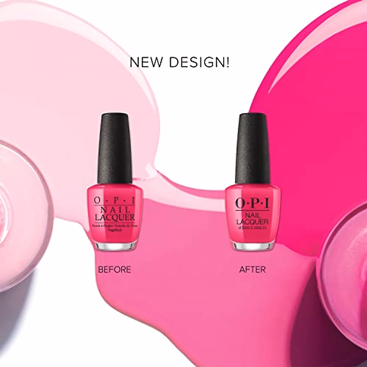 OPI Nail Lacquer, Aphrodite's Pink Nightie, Pink Nail Polish, 0.5 fl oz