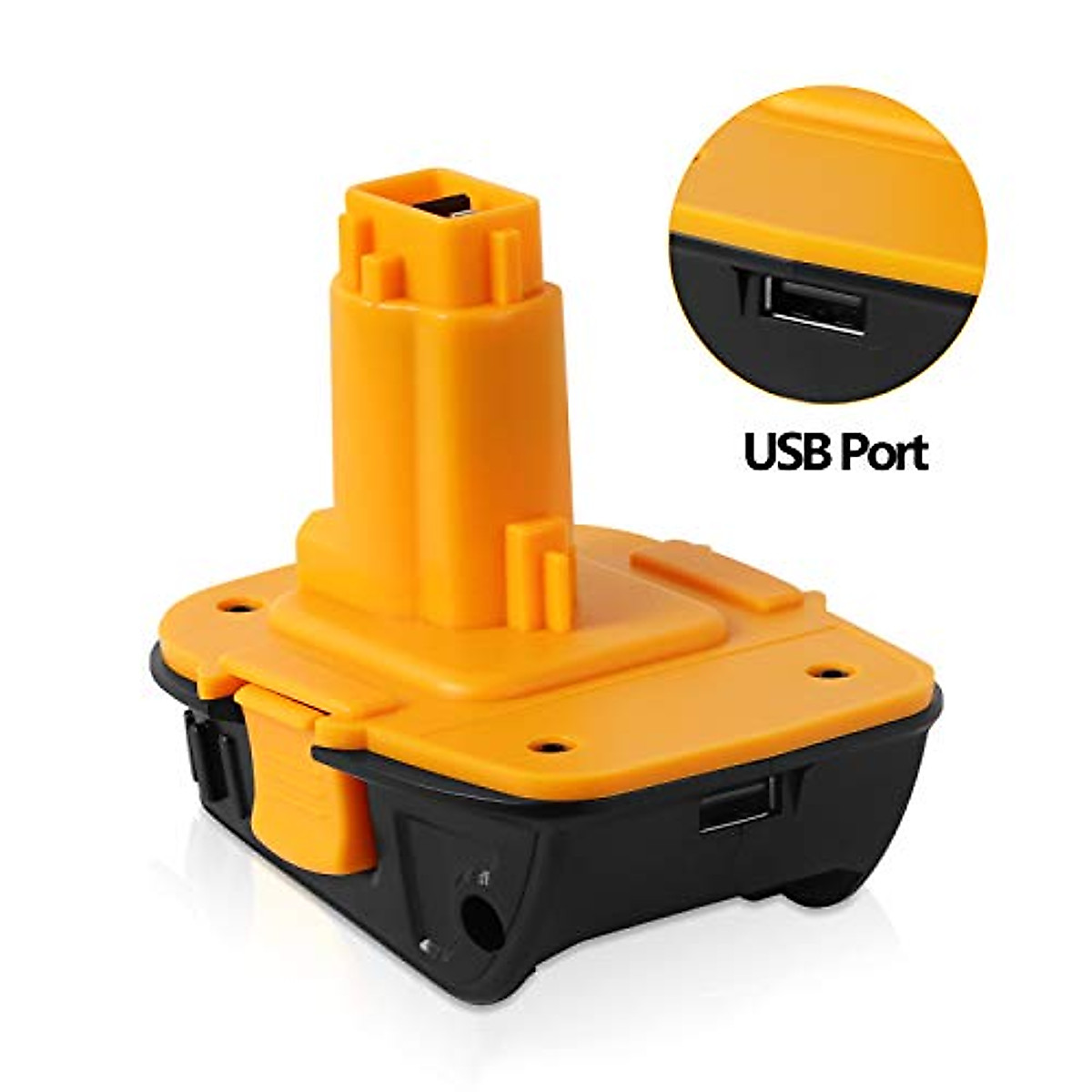 DSANKE DCA1820 Battery Adapter for Dewalt 18V to 20V Adapter, Convert Dewalt 20V Battery DCB205 DCB201 DCB609 for Dewalt 18V Battery DC9096 DC9098 DW9096 DW9099 with USB Port