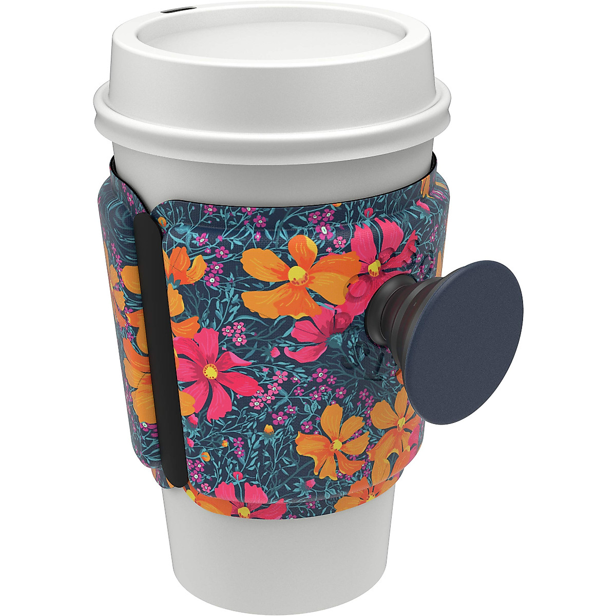 PopSockets PopThirst Cup Sleeve, Drink Holder, Koozie - Flower Power