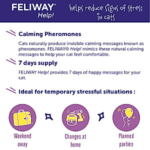 FELIWAY® Help! Cat Calming Pheromone Refills (7 days), 3-Pack