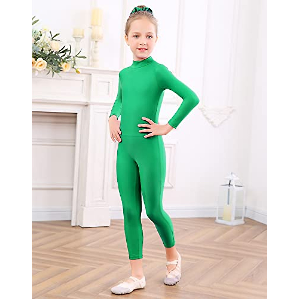 speerise Girls Gymnastics Leotards Long Sleeve Unitards for Toddler Ballet Leotards for Kids Costumes for Girls