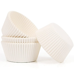 Tosnail 2000 Packs Standard Cupcake Liners Muffin Liner Muffin Wrappers Food Grade & Grease-Proof Paper Baking Cups - White