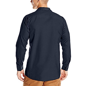 Red Kap Men's Industrial Work Shirt, Regular Fit, Long Sleeve, Navy, X-Large