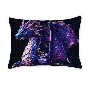 Customized Dragon Quilt Set - Purple Dragon Comforter Set, Dragon Bedding Set - Dragon Comforter All Season, Dragon Quilts, Dragon Bedding Queen Size, Galaxy Dragon Bedding, Dragon Comforter Twin