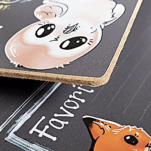 Cohas Hello World Newborn Baby Announcement Chalkboard Sign with Daisy Flower Theme, 5 by 7 Inches, Pink Marker