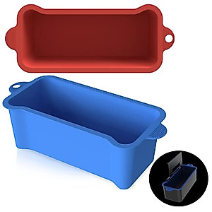 Dendrobium 2 Pcs Silicone Blackstone Grill Grease Cup Liners, Blackstone Drip Pan Liners, Reusable Blackstone Griddle Grease Catcher, Blackstone Tray Liner, 8” X 3” X 3.7”