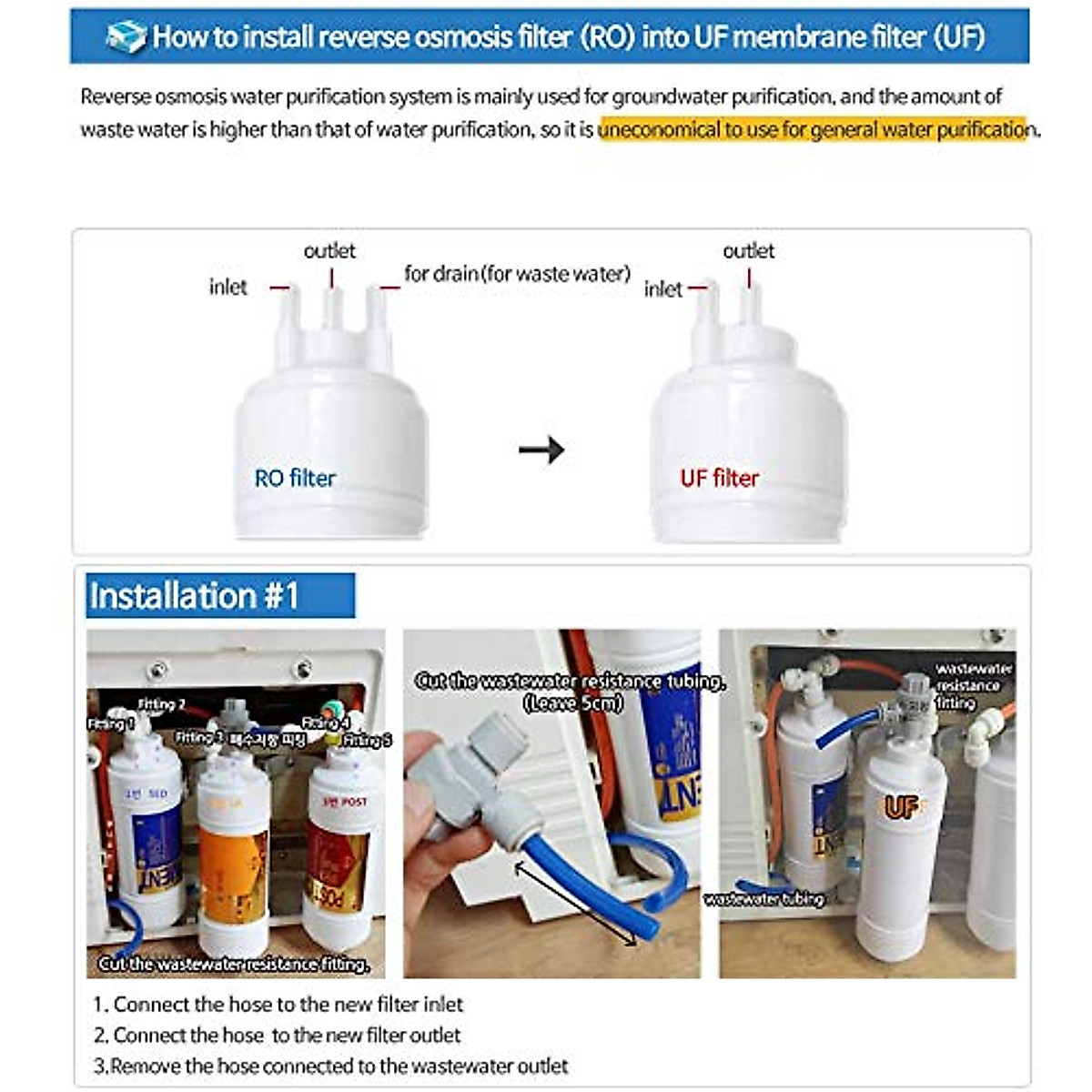 7EA Premium Compatible Replacement Water Filter Set for SK Magic: WPU-8202C - 1 micron