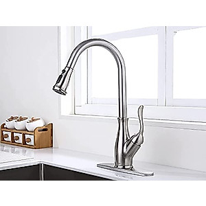 LikeHome Pull Out Spray Head for Pull Down Kitchen Faucet 3 Function Replacement Part for Pull Down Sink in Chrome Finish