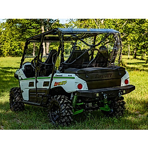 SuperATV UTV Rear Cargo Box for 2012+ Kawasaki Teryx 4 - Heavy Duty Rear UTV Box with Rubber Seal and High Strength Latches | Built-in Cup Holders | Easy Installation | 67 Quart Storage Capacity